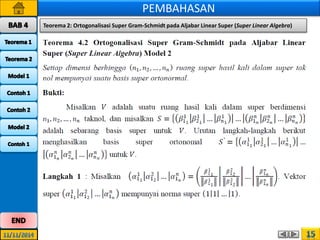 Ortogonalisasi super gram schmidt pada aljabar linear super (super ...