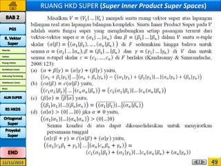Ortogonalisasi super gram schmidt pada aljabar linear super (super ...