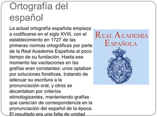 Ortografía de español | PPTX