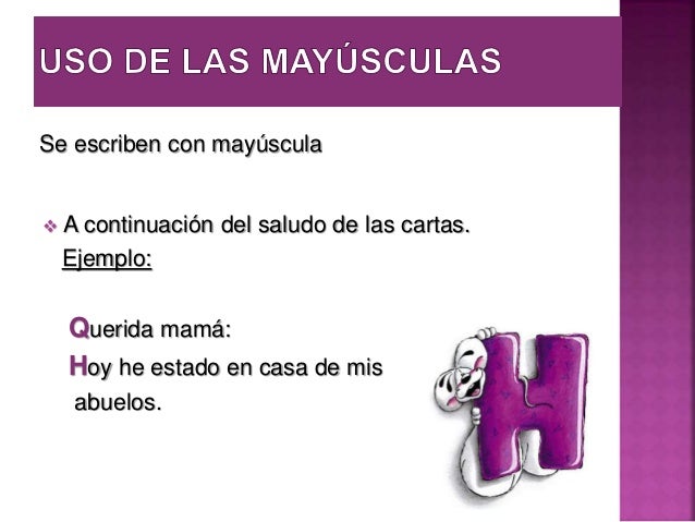 Uso De Las Maysculas Ortografa Aprendizaje Mayusculas