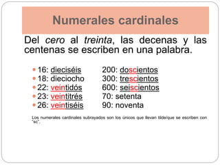 Ortografía numeral | PPTX