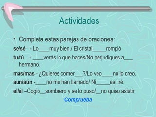 Ortografía unidad didáctica 3 | PPT