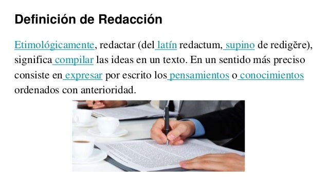 Redaccion Significado