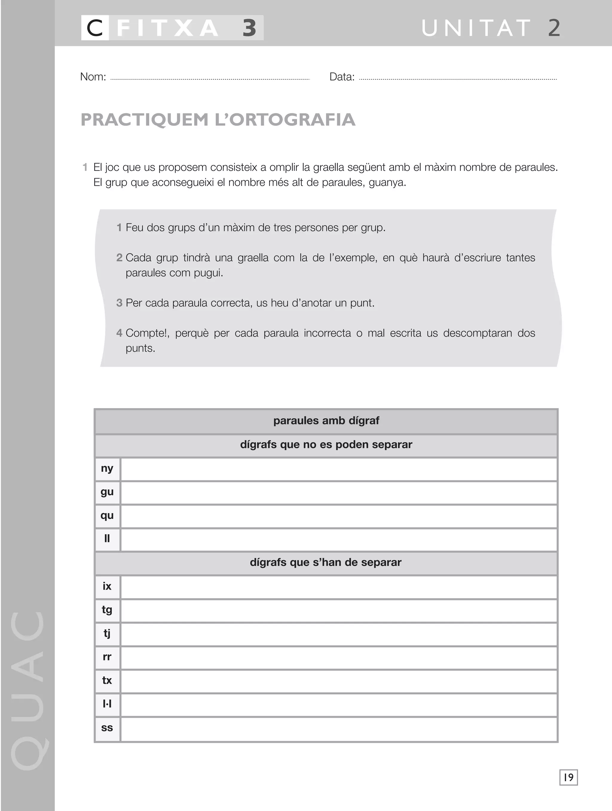 Ortografia catalana 3r ep | PDF