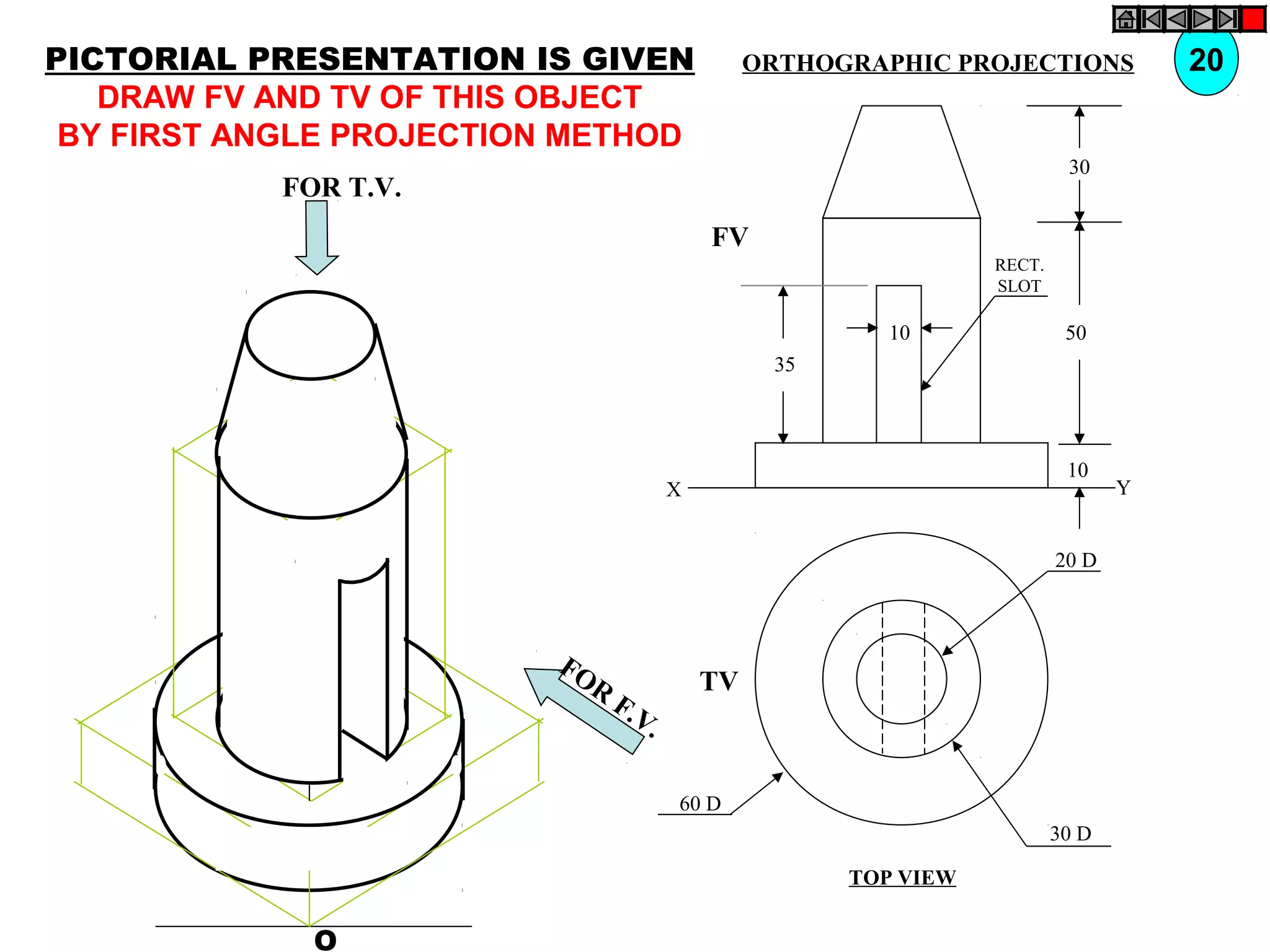 Engineering Drawing & Ortographic projection | PPT