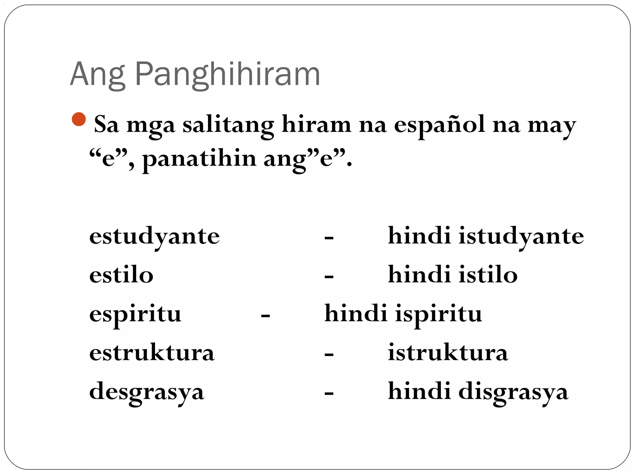 Ortograpiya | PPT