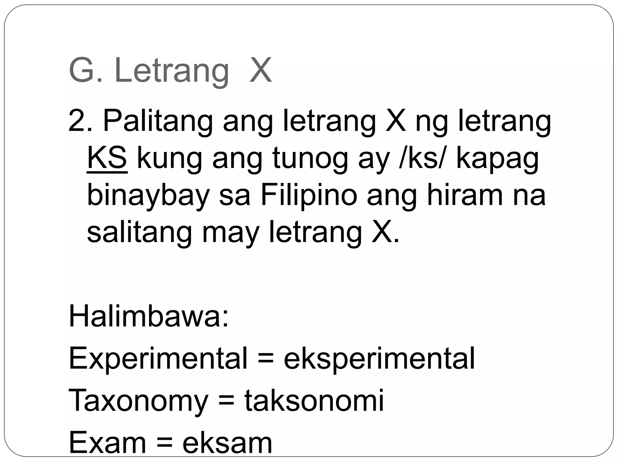 Ortograpiyang filipino | PPTX