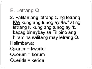 Ortograpiyang filipino | PPTX