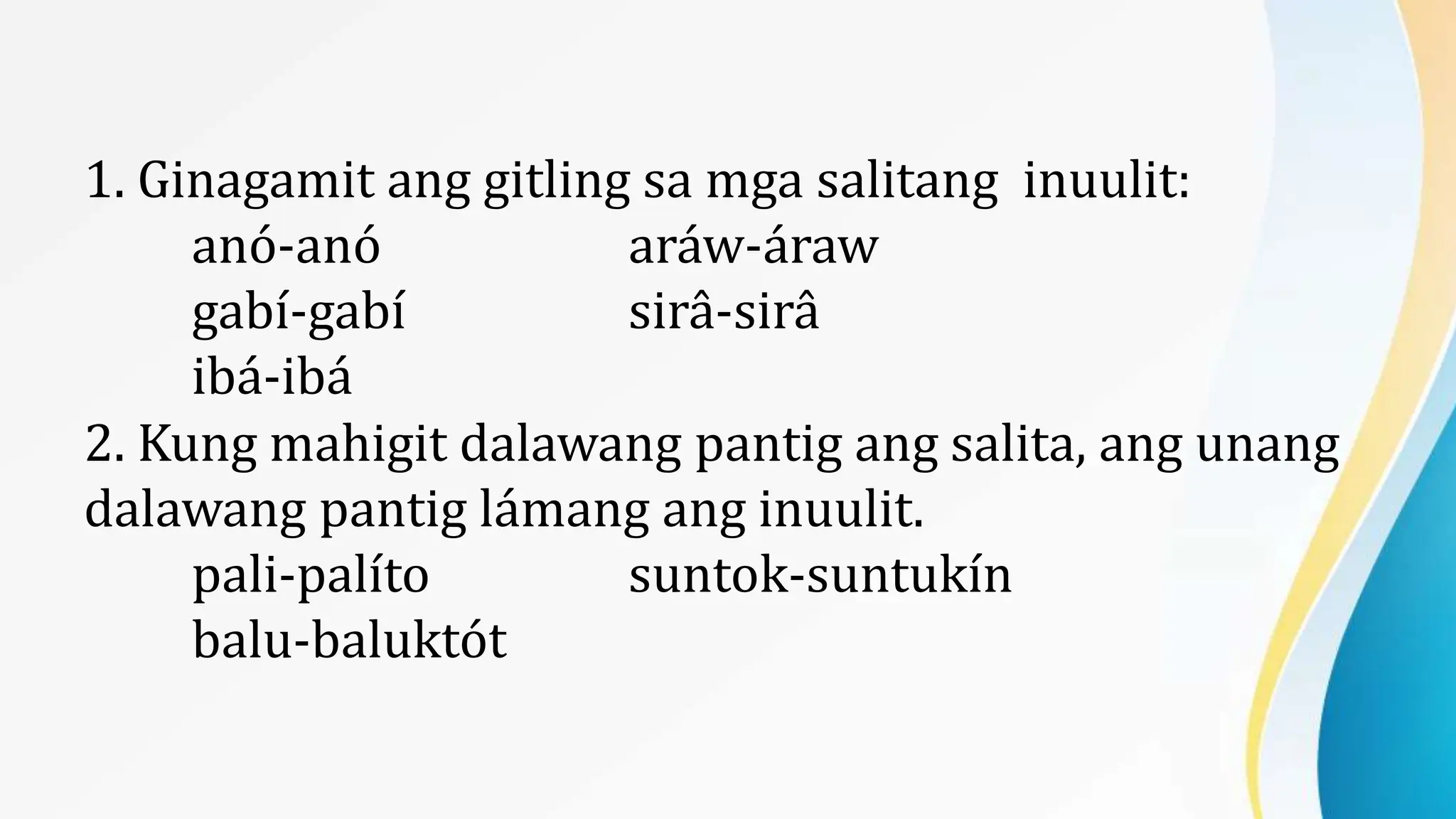 Ortograpiyang Aralin sa Filipino mga aralin | PPTX