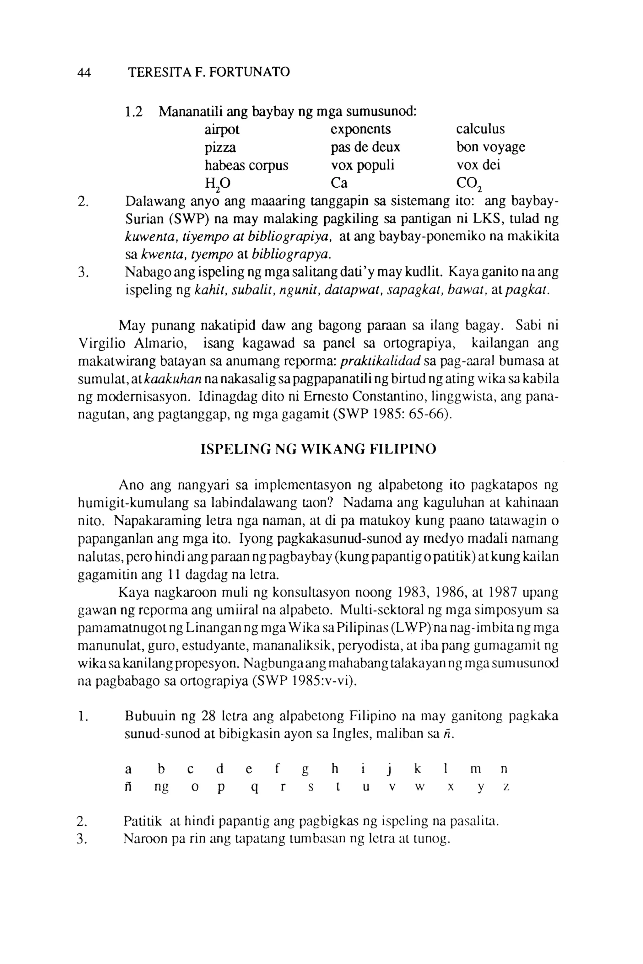 Ortograpiyang filipinoisangpag aaralsaistandardisasyonngwika | PDF
