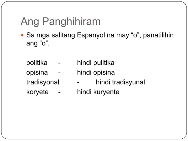 Ortograpiyang pilipino | PPTX