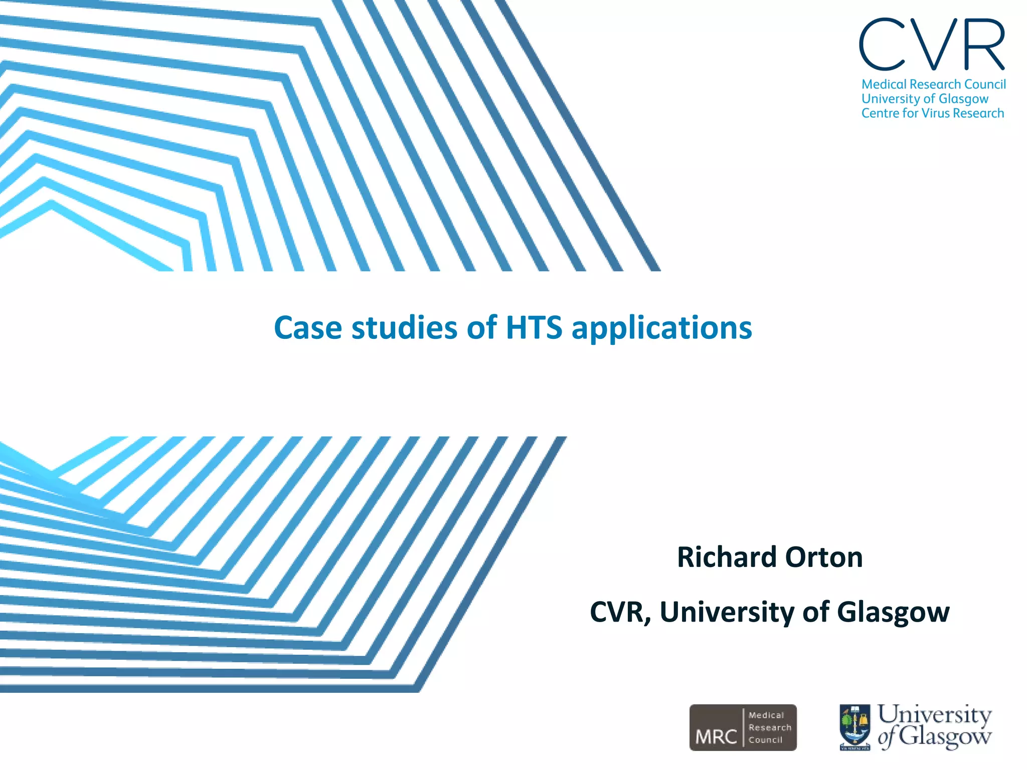 Case studies of HTS / NGS applications | PPT