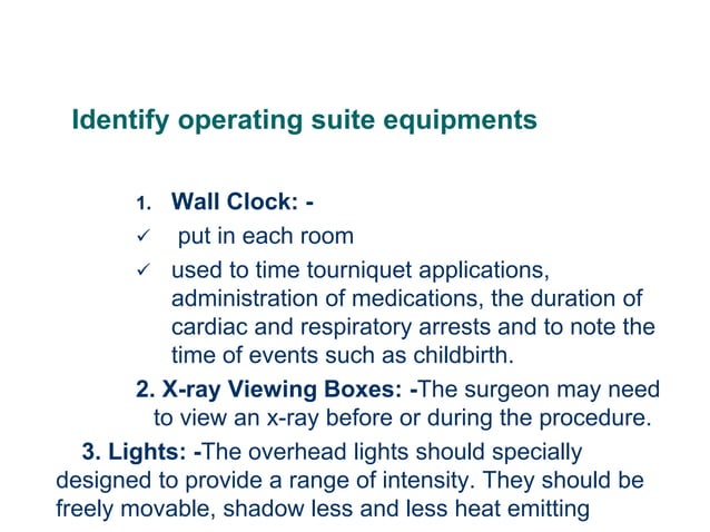 Operation room techniques | PPT