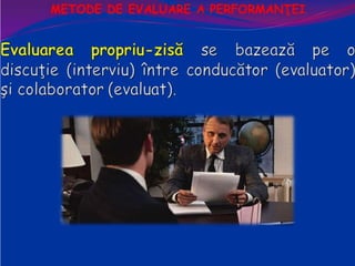 Metode de evaluare a performantei | PPTX