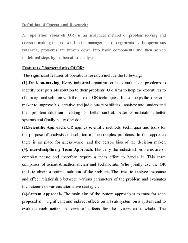 BASIC CONCEPTS OF OPERATIONS RESEARCH | PDF | Computer Software and Applications | Computing