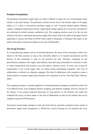 Swapping Practices in Oil industry A case of Maharashtra | PDF