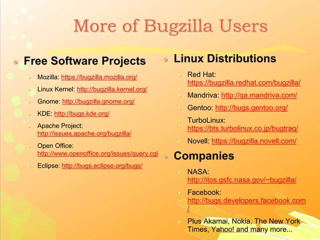 Introduction to Bug and Bugzilla | PPTX
