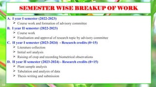 ORW BHENDI outline of research work powerpoint | PPTX
