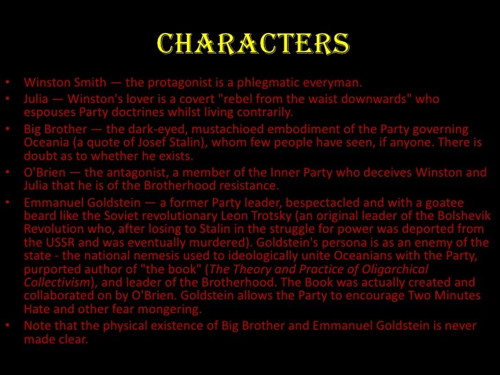 1984 george orwell characters