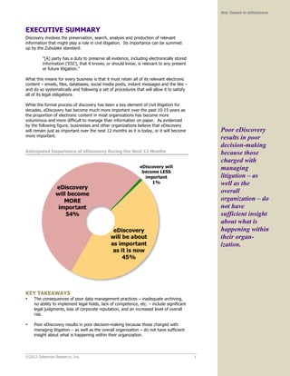 Key Issues in eDiscovery | PDF