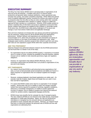 Managing BYOD in Corporate Environments | PDF