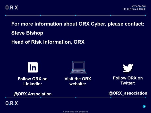 ORX Cyber Risk Presentation March 2019 | PPT