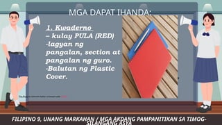 ORYENTASYON ng mga Mag-aaral sa Baitang 9-FILIPINO.pptx