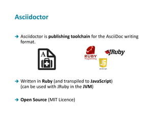 Writing documentation with Asciidoctor | PPT