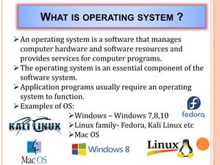 LATEST WINDOWS OPERATING SYSTEM | PPTX | Operating Systems | Computer ...