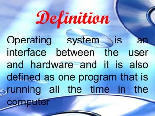 Os | PPT | Operating Systems | Computer Software and Applications