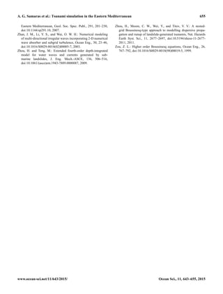 Simulation of tsunami generation, propagation and coastal inundation in ...