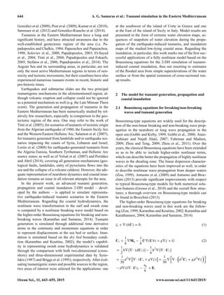 Simulation of tsunami generation, propagation and coastal inundation in ...