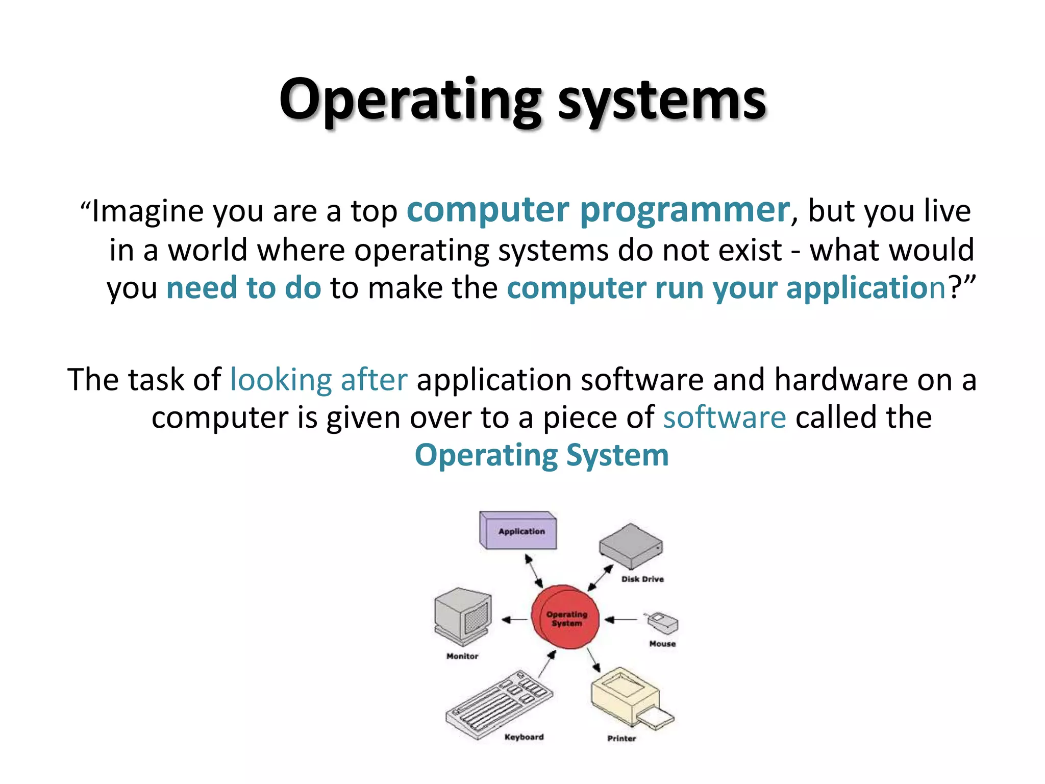 Operating Systems | PPTX | Operating Systems | Computer Software and Applications