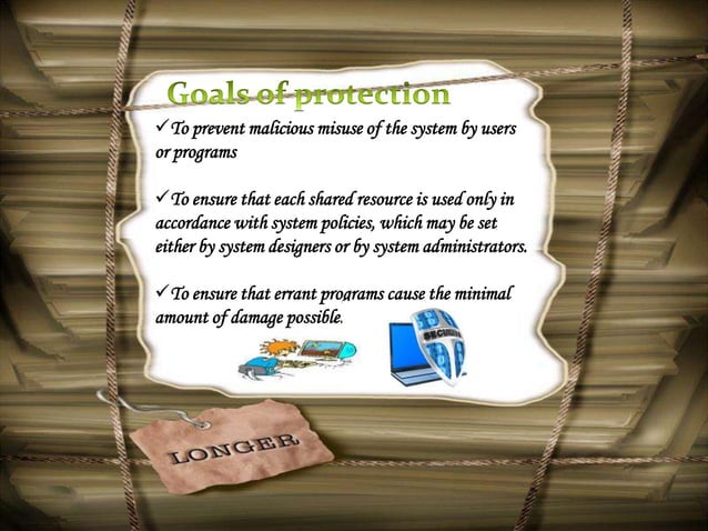Goals of protection | PPT