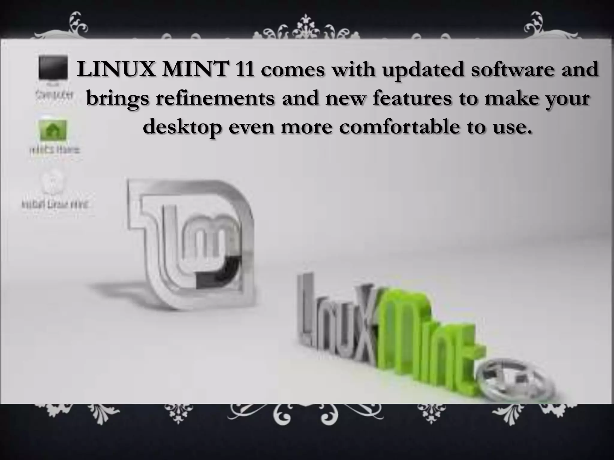 Linux Mint System Components and Environmental Subsystems | PPT