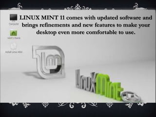 Linux Mint System Components and Environmental Subsystems | PPT