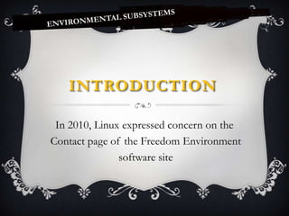 Linux Mint System Components and Environmental Subsystems | PPT