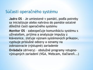 Operacne systemy | PPTX