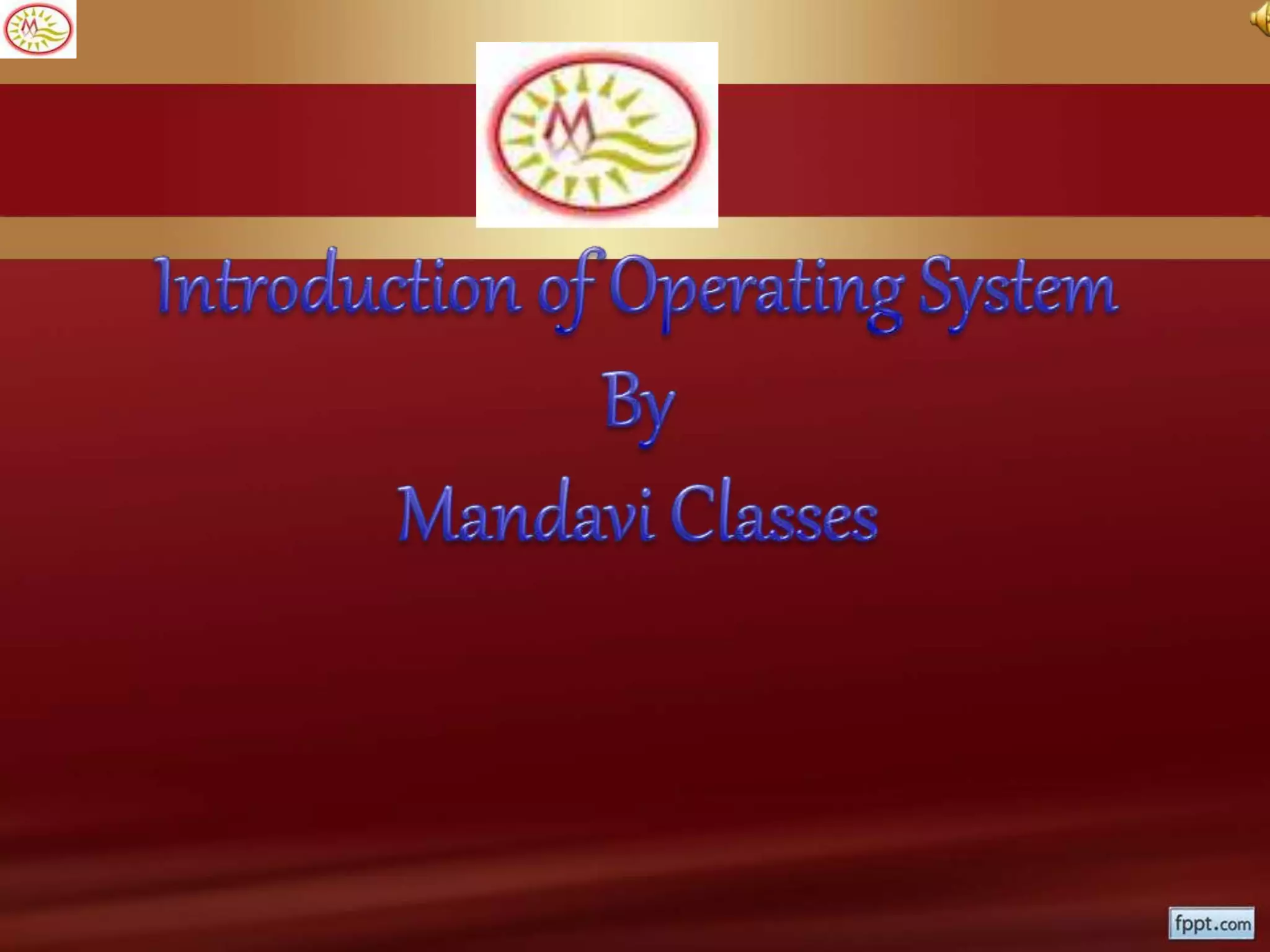 operating system | PPT