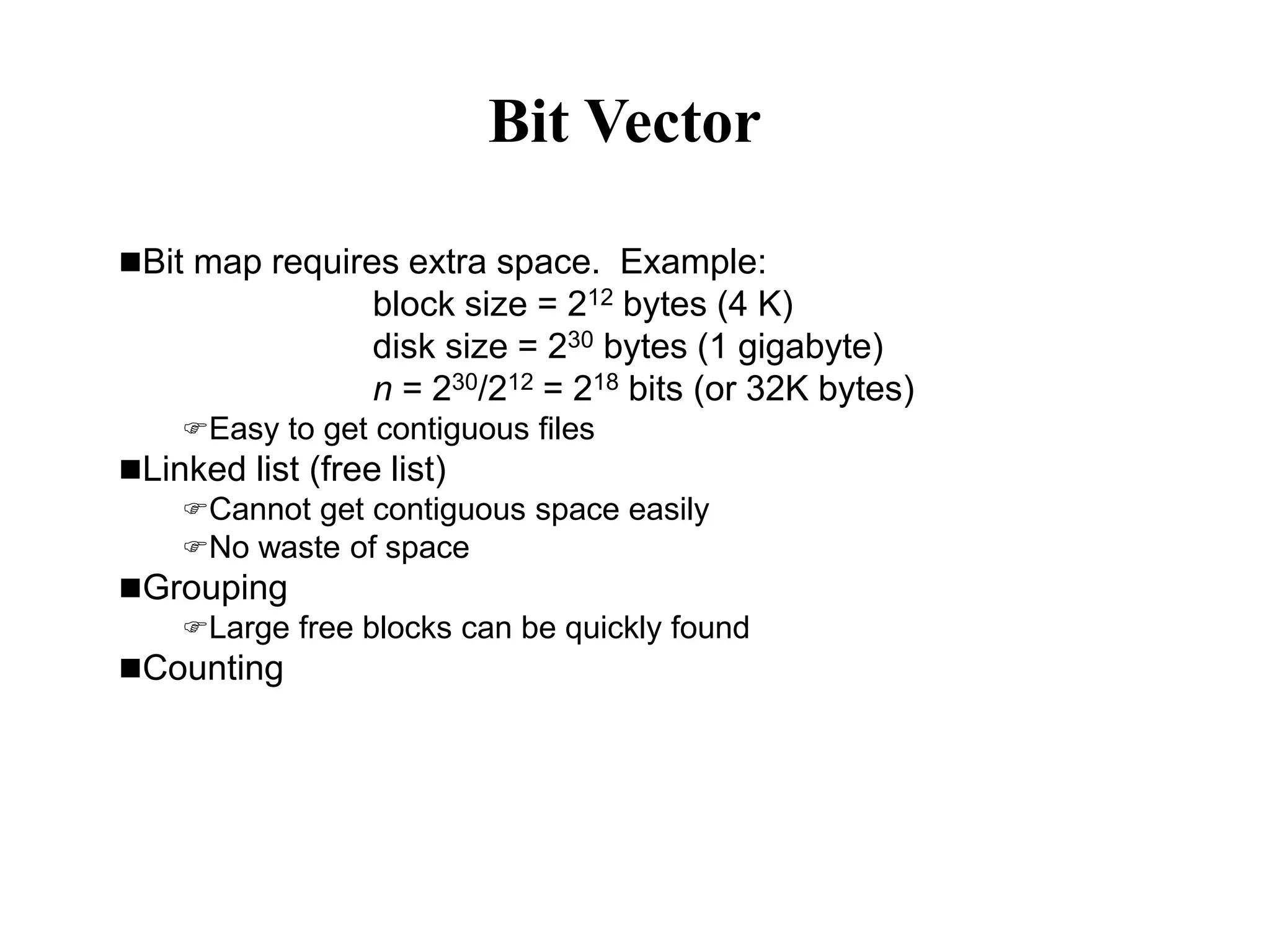 Free Space Management, Efficiency & Performance, Recovery and NFS | PPTX