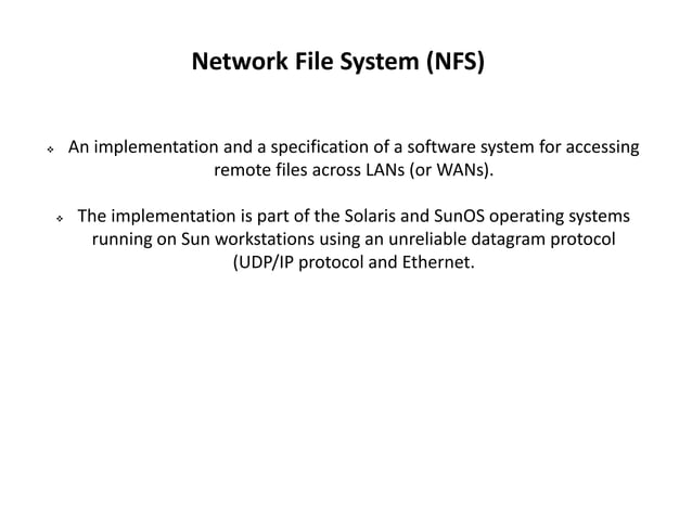 Free Space Management, Efficiency & Performance, Recovery and NFS | PPTX | Data Storage and ...