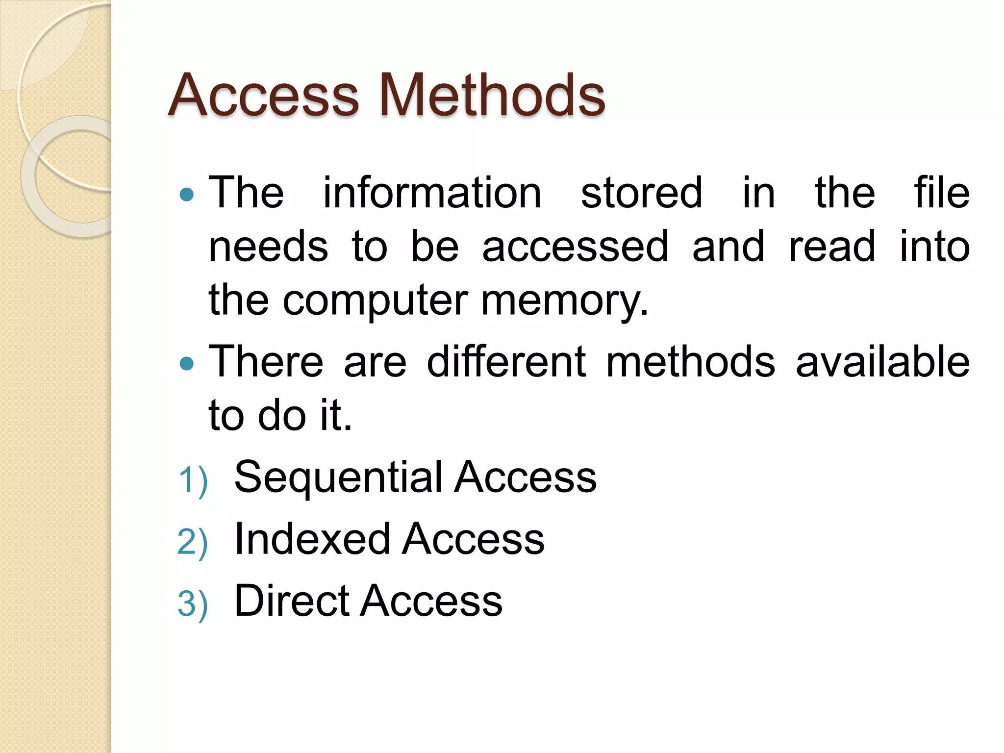 File Management in Operating System | PPTX