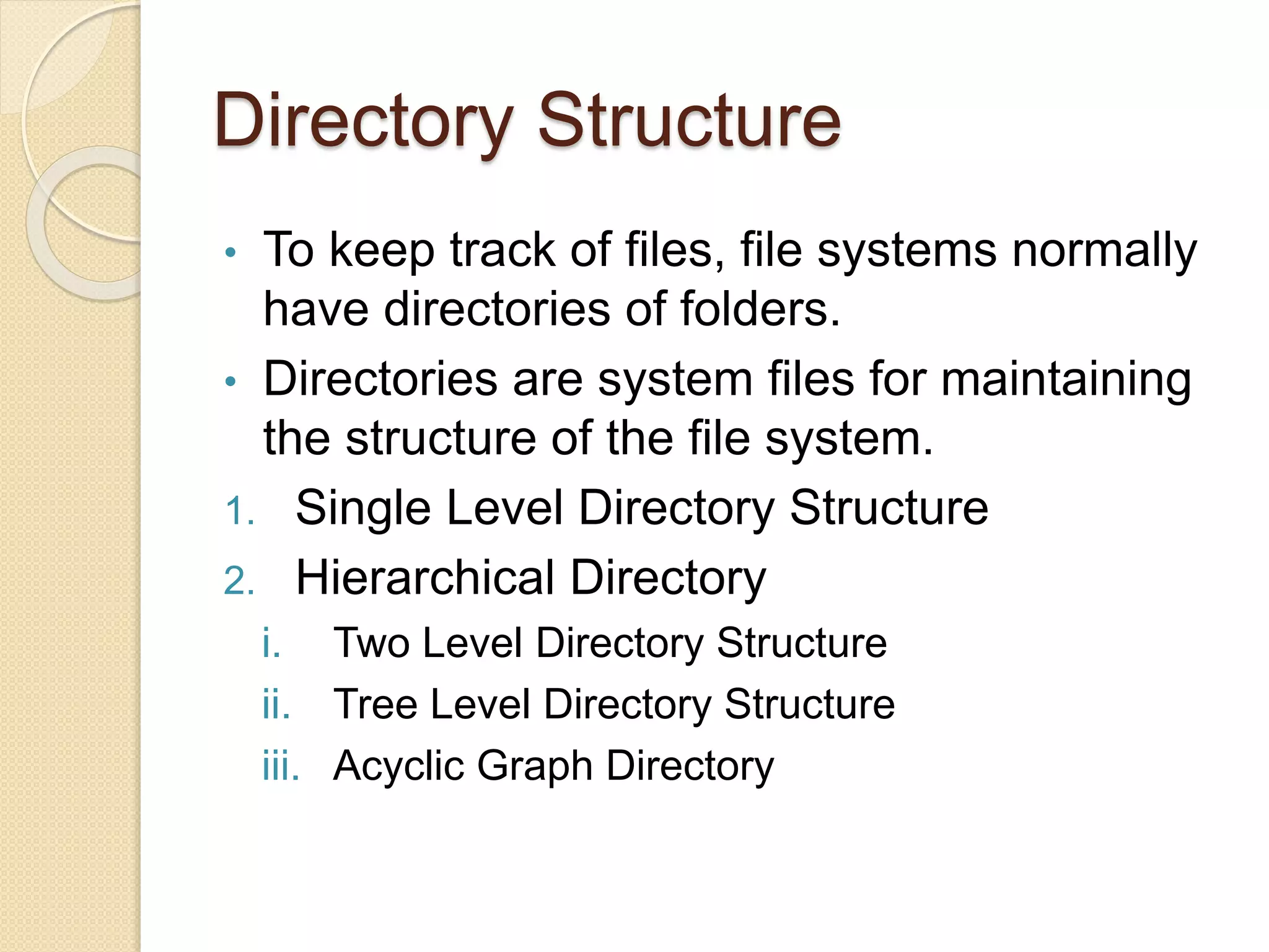 File Management in Operating System | PPTX
