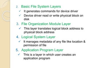 File Management in Operating System | PPTX