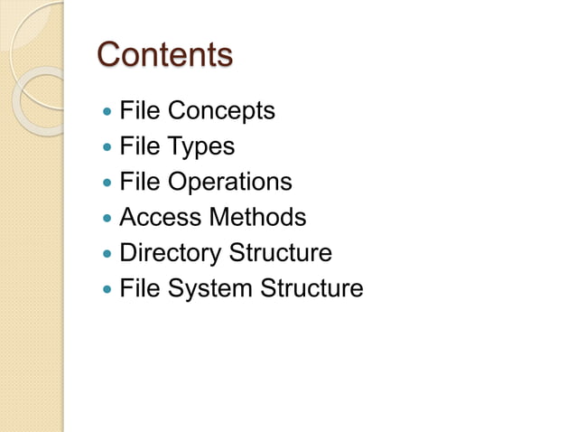 File Management in Operating System | PPTX