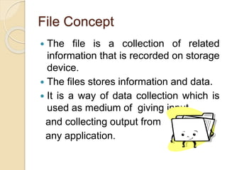 File Management in Operating System | PPTX