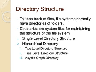 File Management in Operating System | PPTX