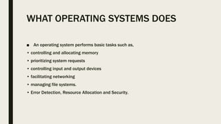 Operating system | PPTX