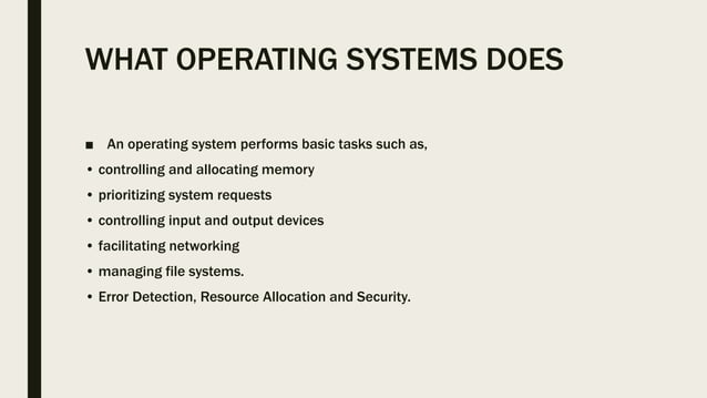 Operating system | PPTX
