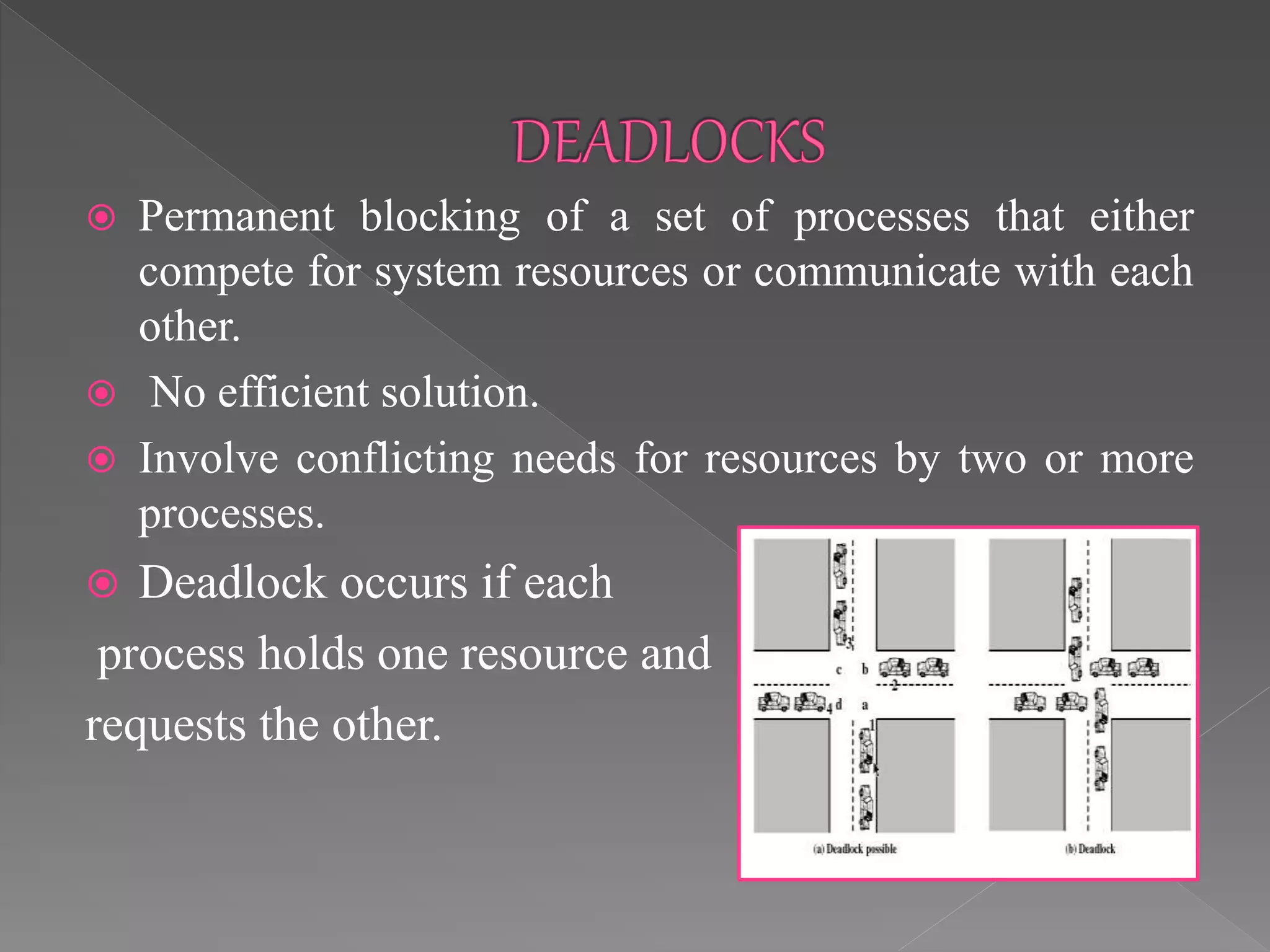Deadlocks in operating system | PPTX